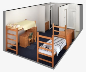 Academic Village Double Suite - Csu Academic Village Dorm PNG Image ...