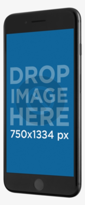 Black Iphone 7 Plus Floating Angled In A Portrait Position - Iphone 7 ...