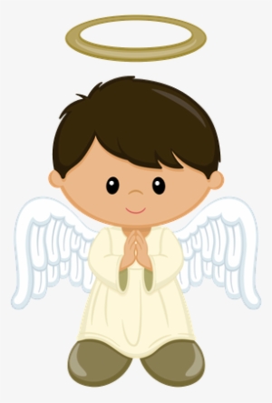 Vector Cartoon Image Of A Male Angel - Boy Angel Clipart PNG Image ...