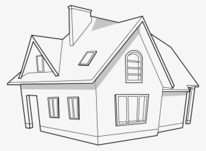 House Line Drawing Clip Art PNG Image | Transparent PNG Free Download ...
