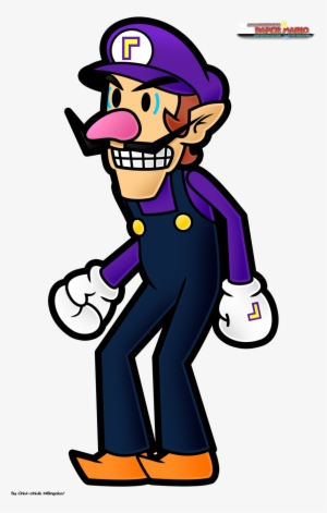 Download Super Paper Mario Waluigi | Transparent PNG Download | SeekPNG