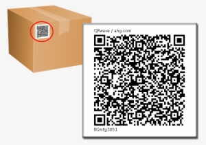 Bgmfg3851 Box With Qr Code - Carton PNG Image | Transparent PNG Free ...