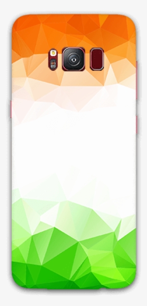 Triangle Geometrical With Indian Tricolor Galaxy S8 - Mobile Phone PNG ...
