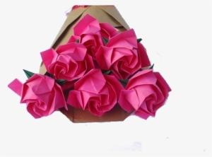 Imagen De Ramo De Rosas Abiertas En Origami X 6 - Garden Roses PNG ...