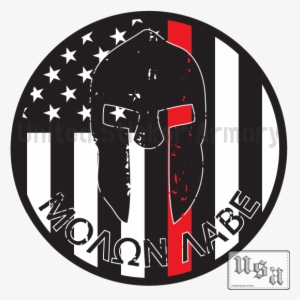 The Thin Red Line Circle Vinyl Sticker - Graphic Design PNG Image ...