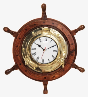 Nautical Compass - Ship Wheel Clock PNG Image | Transparent PNG Free ...