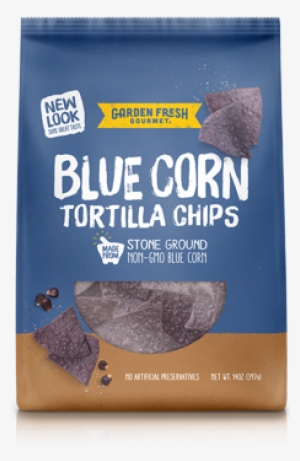 Blue Corn - Chips - Garden Fresh Gourmet Blue Corn Tortilla Chips PNG ...