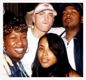 Throwback Instagram Pics Of Female Rappers - Eminem Aaliyah PNG Image ...