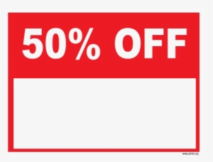 50 Percent Off Png Transparent Image - 50 Off Sale Sign PNG Image ...