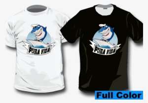 Custom Designed Full Color T-shirt - 2 Color Shirt Designs PNG Image ...