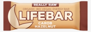 Lifebar Energy Bar - Life Food Lifebar - Carob Hazelnut 1 Bar PNG Image ...
