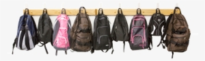 Backpack Clipart Hang Backpack - Backpack Hanging On Hook PNG Image ...