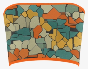 Textured Retro Shapes Bandeau Top - Bandeau PNG Image | Transparent PNG ...