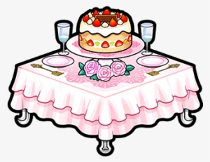 Party Table Render - Party Table Cartoon Png PNG Image | Transparent ...