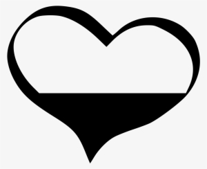 Half Heart - Black And White Pixel Heart PNG Image | Transparent PNG ...