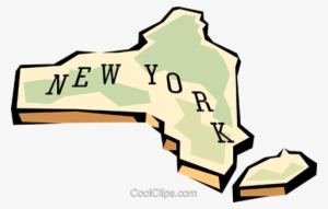 New York State Map Royalty Free Vector Clip Art Illustration - Clip Art ...
