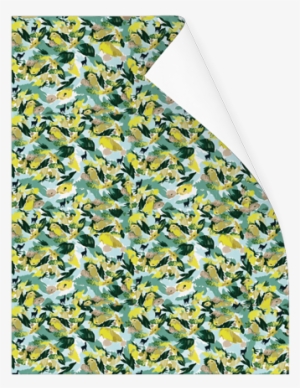 Yellow Floral Gift Wrap Sheet - Pattern PNG Image | Transparent PNG ...