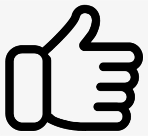 Thumbs-up Outline Graphic Freeuse Download - Thumbs Up Vector Png PNG ...