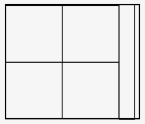 Fat Quarter Diagram - Square Cut In Quarters PNG Image | Transparent ...