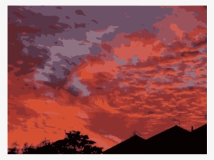 Sunset Over Houses - House PNG Image | Transparent PNG Free Download on ...