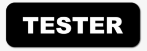 "tester" Black Labels - Cosmetic Tester Sticker PNG Image | Transparent ...
