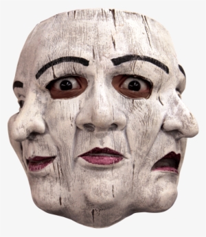 Tri Face Horror Face Mask - Ghoulish Productions 3 Face Mask PNG Image ...