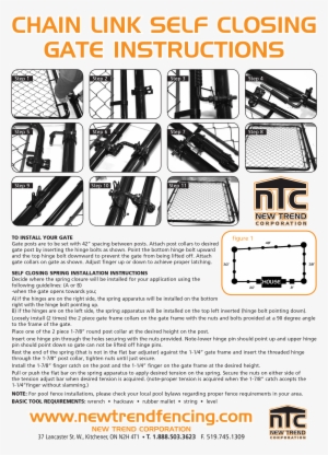 Click To Download Chainlink Self Closing Gate Installation - Chain-link ...