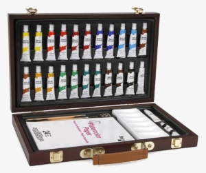 Studio 71 Wood Box Watercolor Set Of 27 Pieces - Water Color Painting ...