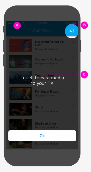 Cast Button - Casting From Iphone PNG Image | Transparent PNG Free ...