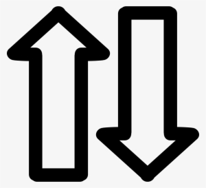 Hand Drawn Arrows Couple - Black And White Opposite PNG Image ...