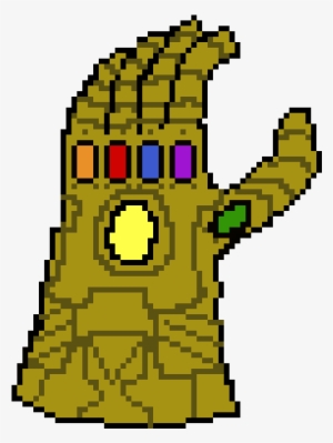 Infinity Gauntlet - Pixel Art PNG Image | Transparent PNG Free Download ...