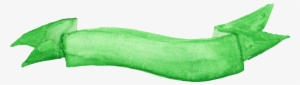 Free Download - Green Watercolor Banner PNG Image | Transparent PNG ...
