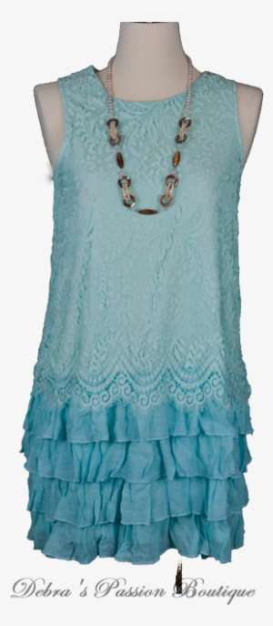 Shabby Chic Eyelash Lace Ruffle Dress - Dress PNG Image | Transparent ...