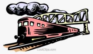 Train Passing Under Bridge - Train Passing Clip Art PNG Image ...