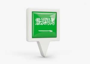 Illustration Of Flag Of Saudi Arabia - Pin Icon Saudi Arabia PNG Image ...
