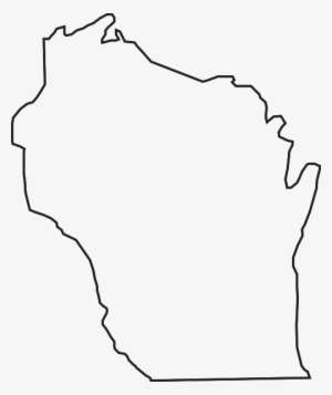Gallery For Gt Wisconsin State Map Outline - Wisconsin Vector PNG Image ...