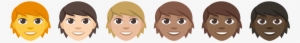 Your Skin Tone Emoji Choices For The Adult Emoji - Skin Color Emoji PNG ...