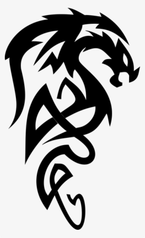 Tribal, Drake, Dragon, Mythological, Mythical - Tribal Drake PNG Image ...