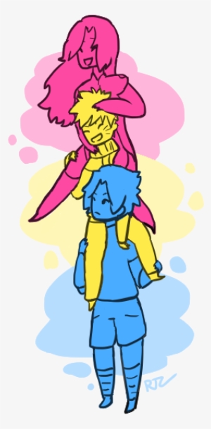 Together They Make The Pan Flag - Cartoon PNG Image | Transparent PNG ...