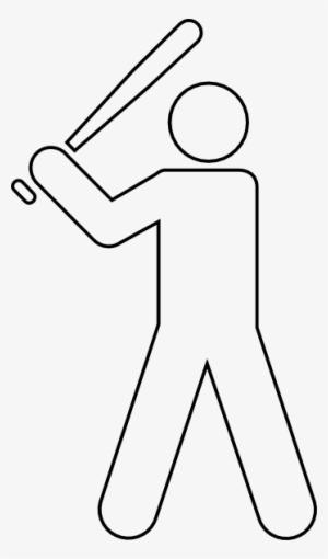 Baseball Player Outline PNG Image | Transparent PNG Free Download on ...