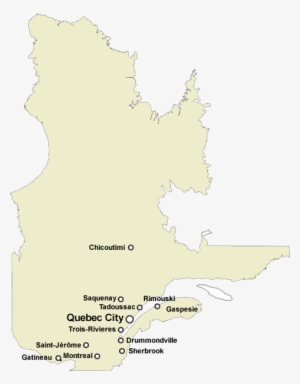 Quebec Map - Map Of Quebec Without Cities PNG Image | Transparent PNG ...