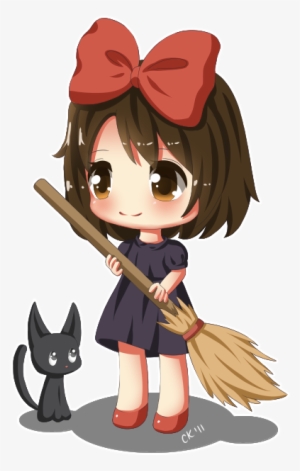 Chibi Kiki By Cupkik - Kiki's Delivery Service Chibi PNG Image ...