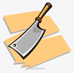 Meat Cleaver Royalty Free Vector Clip Art Illustration - Vector ...