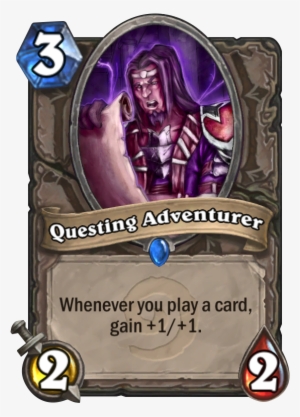 Questing Adventurer - Hearthstone Charge Cards PNG Image | Transparent ...