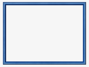 Download Presentation Photo Frames - Blue Rectangle Border Png ...