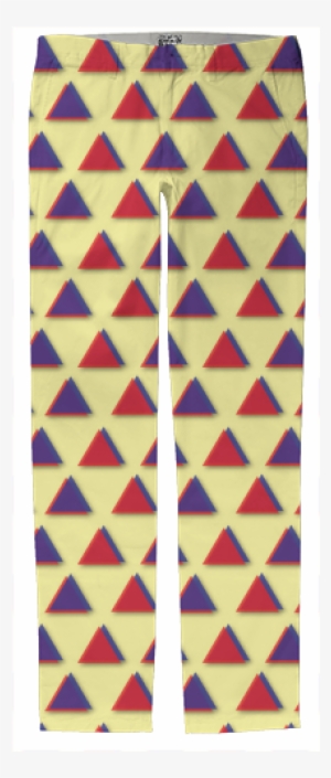 '90s-inspired Triangles On Pastel Yellow Trouser $125 - Hexagon Beehive ...