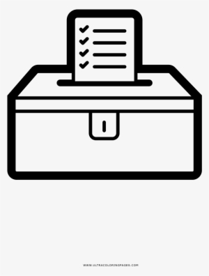 Ballot Box Coloring Page - Ballot Box PNG Image | Transparent PNG Free ...