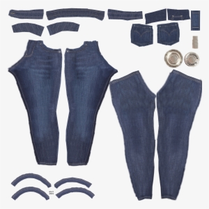 Short Jeans - Female Jeans Texture PNG Image | Transparent PNG Free ...