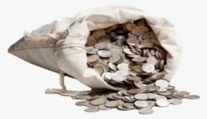 Bag Of 90% Silver Coins - Silver Coins In A Bag Transparent PNG Image ...