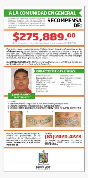 Recompensa - Se Busca - Nuevo Leon PNG Image | Transparent PNG Free ...